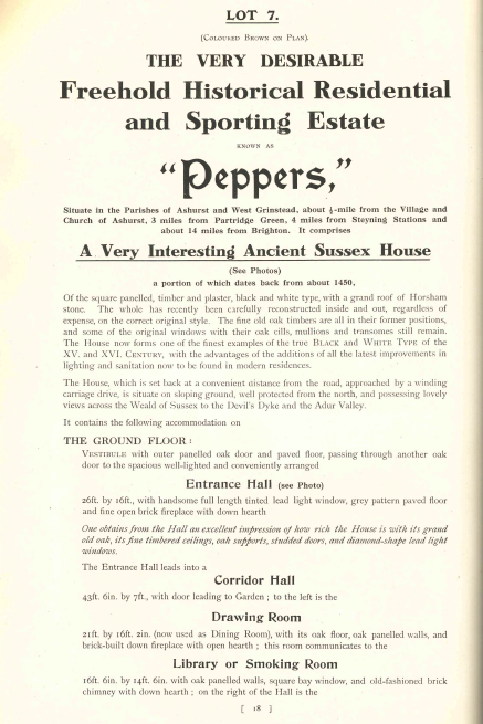 Historic records and architectural histories: Sussex Sales Particulars ...