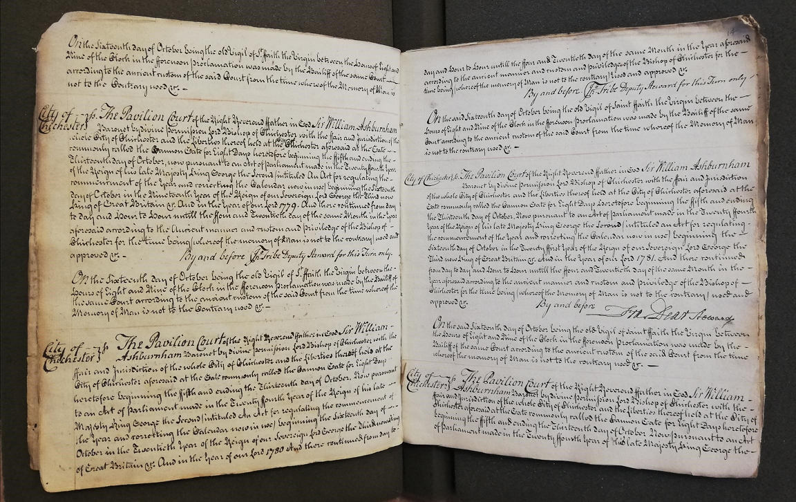 The Pie Powder Court of Chichester: Dusty feet and quick justice – West ...