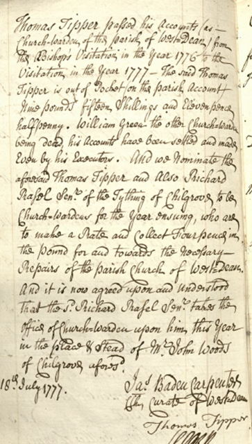 The Wonderful World of Churchwardens Accounts – West Sussex Record Office